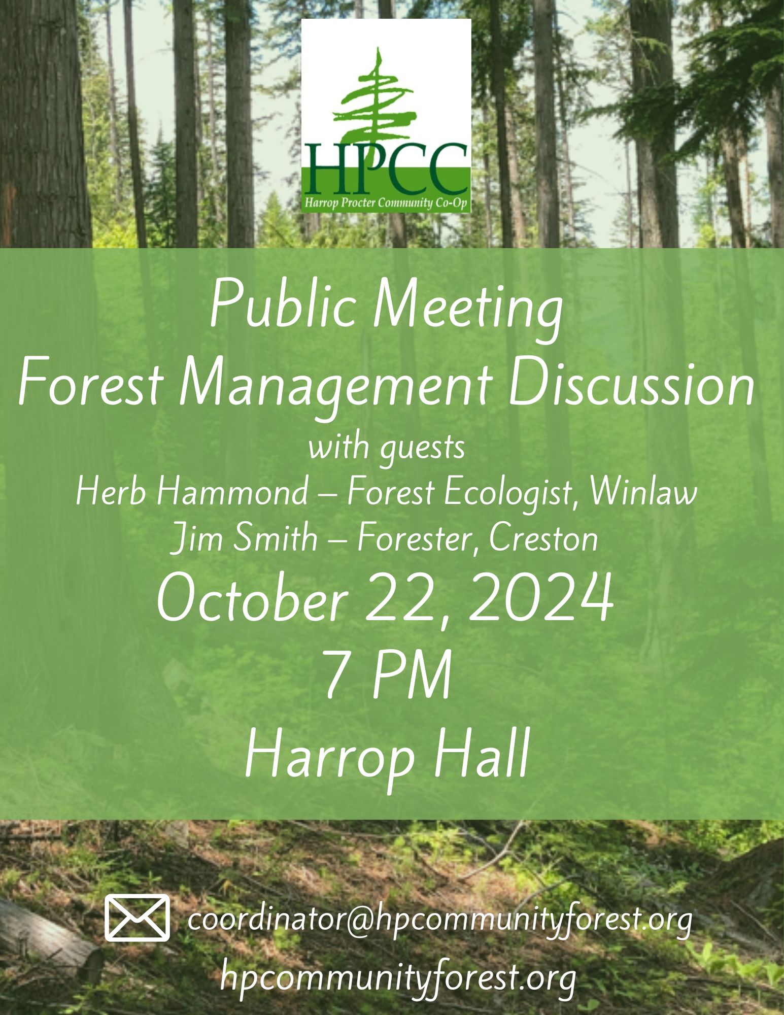 Community Updates - Harrop-Procter Community Forest